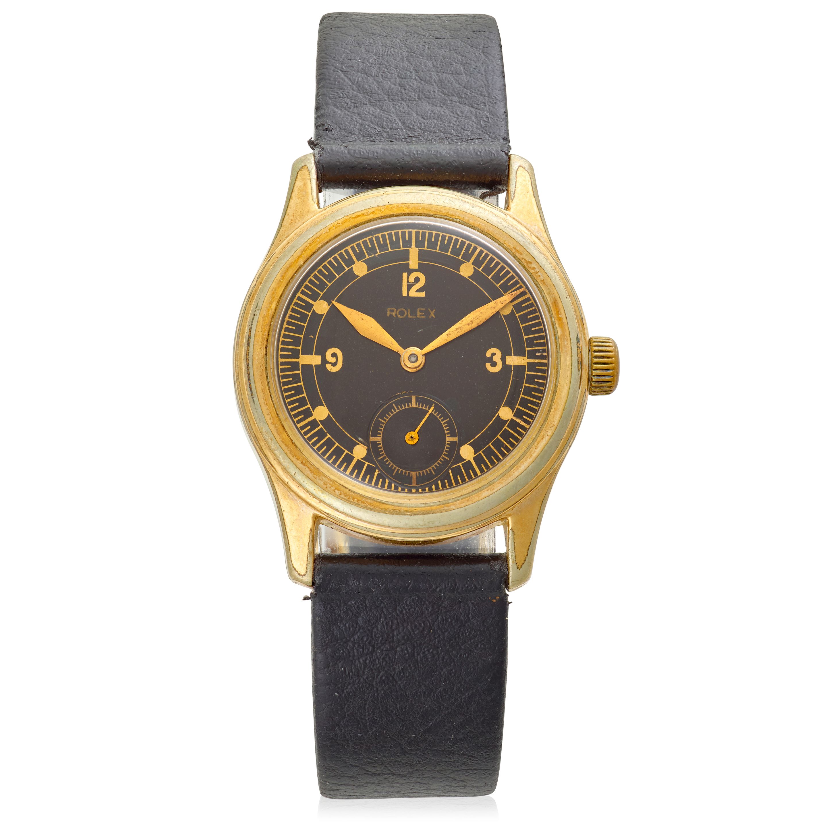 Bonhams : ROLEX. A GOLD-FILLED MANUAL WIND WRISTWATCHc.1940s