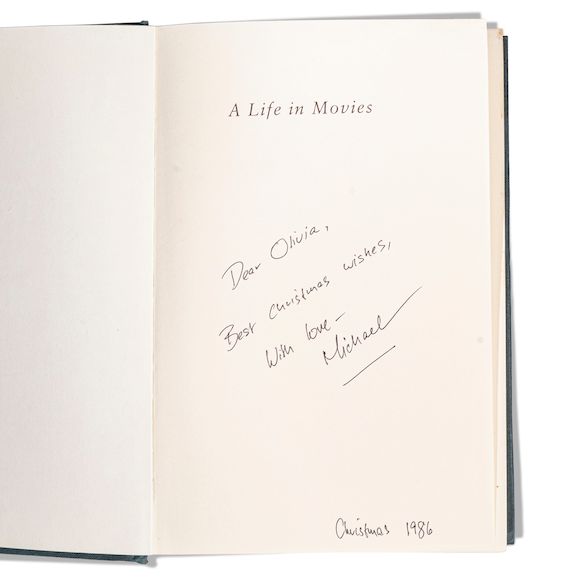 Bonhams : A MICHAEL POWELL BOOK SIGNED TO OLIVIA DE HAVILLAND