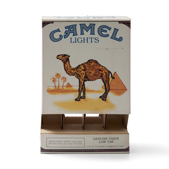 Bonhams Skinner : Vintage Cardboard Camel Lights Cigarette Hard Pack ...
