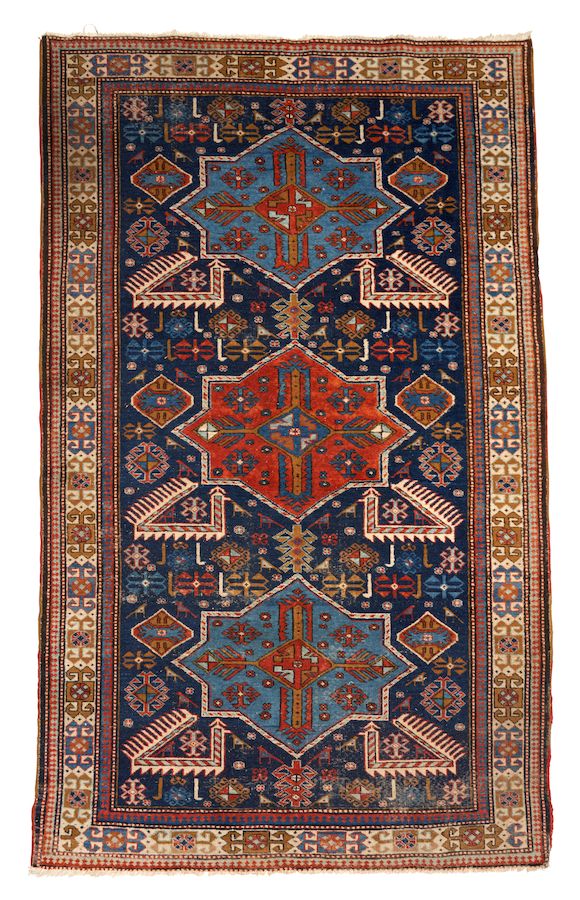 Bonhams Skinner : Akstafa Rug Caucasus 4 ft. 8 in. x 8 ft.