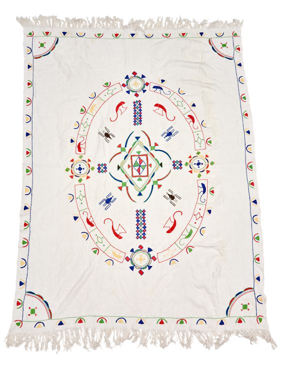 Bonhams Skinner : Ethiopian Embroidered Cloth with Spiders Ethiopia 4 ...