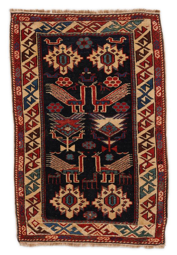 Bonhams Skinner : Akstafa Shirvan Small Rug Iran 2 ft. 11 in. x 3 ft. 1 in.