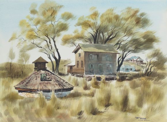 Bonhams : Arthur Riley (1911-1998) Southern Arizona Grasslands sight 21 ...