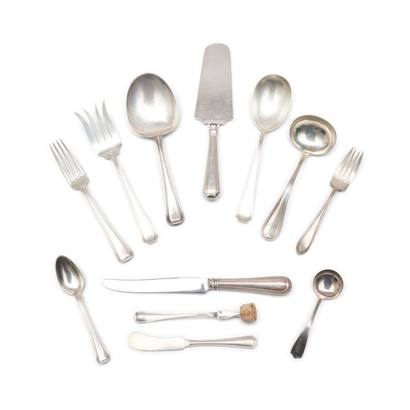 Bonhams Skinner : Gorham Old French Pattern Sterling Silver Partial ...