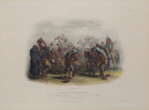 Bonhams : After Karl Bodmer (1809-1893); Bison-Dance of the Mandan ...