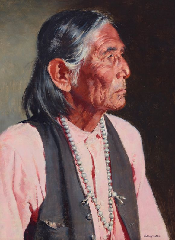 Bonhams : Francis Henry Beaugureau (1920-2001) Portrait of a Native ...