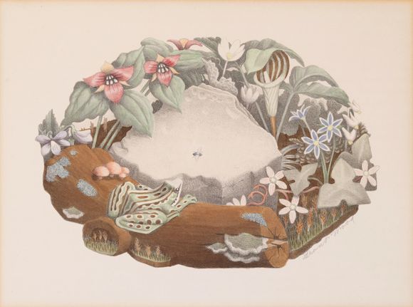 Bonhams : Grant Wood (1891-1942); Tame Flowers; Wild Flowers; (2)
