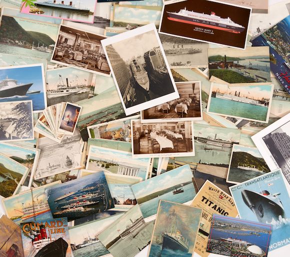Bonhams Skinner : Large Collection of Cruise Ship Postcards United ...