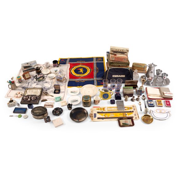Bonhams Skinner : Large Collection of Objects from Cruise Ships and ...