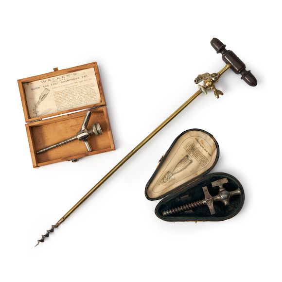 Bonhams Skinner : Three Vintage Champagne Taps America, early 20th century,