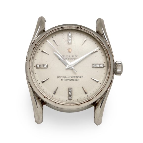 Bonhams Skinner : Rolex "Bombe" Oyster PerpetualRef: 5018, 1948