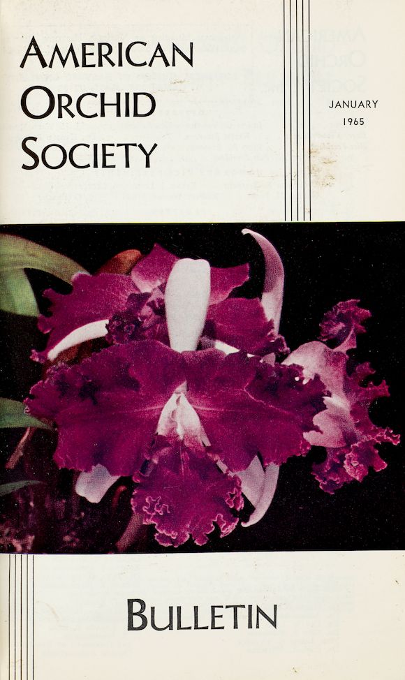Bonhams : AMERICAN ORCHID SOCIETY. American Orchid Society Bulletin ...