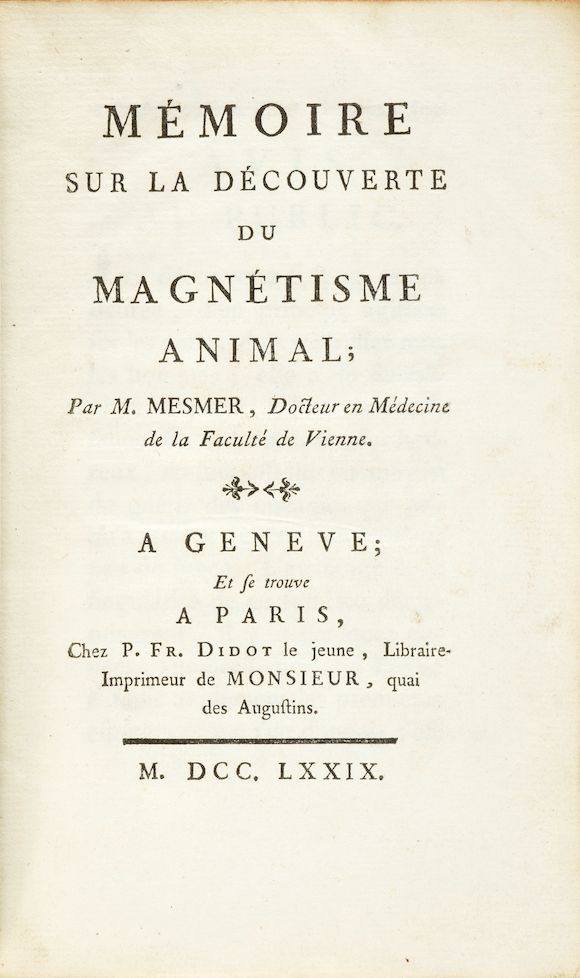 Bonhams : MESMERISM AND ALTERNATIVE MEDICINE. 4 works