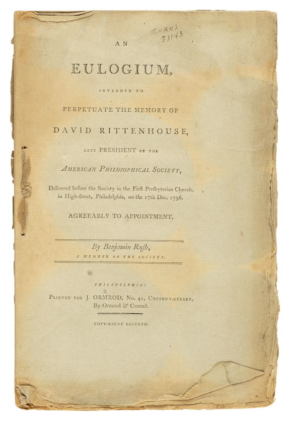 Bonhams : RUSH, BENJAMIN. 3 works by or with contributions by Benjamin Rush
