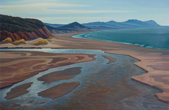 Bonhams : Ray Stanford Strong (1905-2006) Return to the Sea 24 x 36 in ...