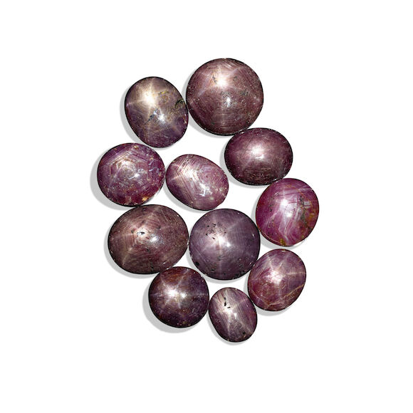 Bonhams : Star Ruby Cabochons