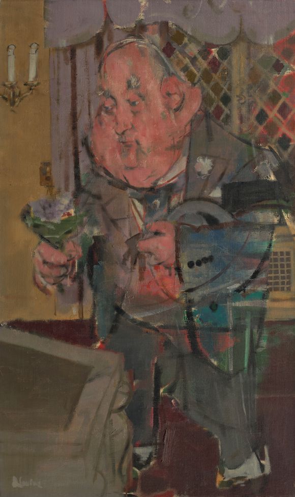 Bonhams : Jack Levine (1915-2010) The Offering 39 1/2 x 23 3/4 in. (100 ...