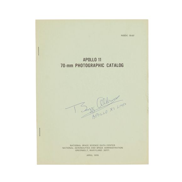 Bonhams : APOLLO 11: BUZZ ALDRIN-SIGNED 70MM PHOTOGRAPH CATALOGUE ...