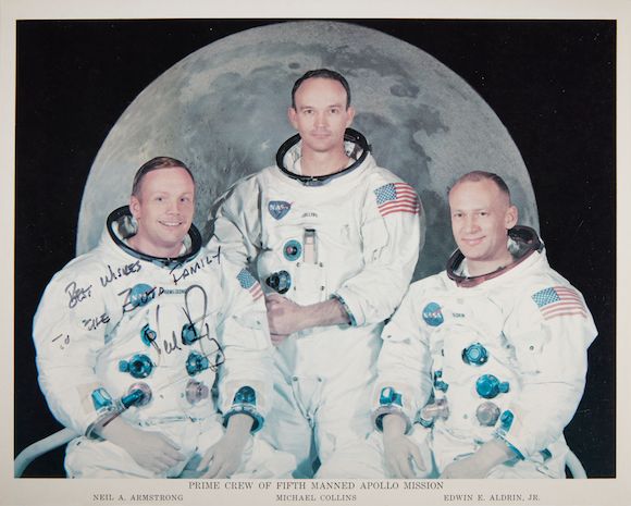 Bonhams : APOLLO 11: NEIL ARMSTRONG SIGNED & INSCRIBED CREW PORTRAIT ...