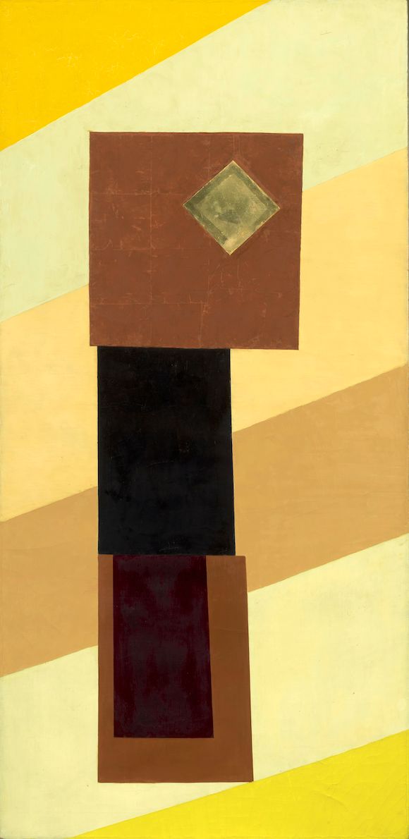Bonhams : JEAN PATTERSON MILES (1908-1990) Yellow Ascent, No, 13 1960