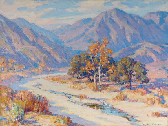 Bonhams : Benjamin C. Brown (1865-1942) Santa Anita Canyon, Autumn 18 x ...