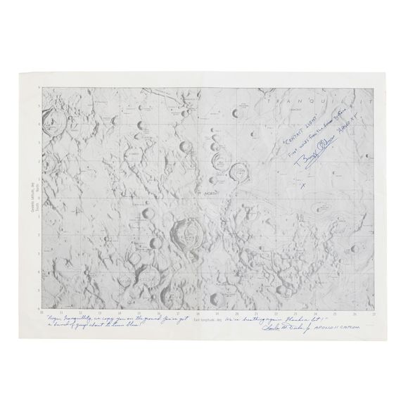 Bonhams : APOLLO 11: BUZZ ALDRIN INSCRIBES WITH FIRST WORDS AT ...