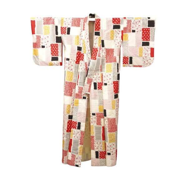 Bonhams Skinner : Woman's Lined Kimono Japan 51 in. x 60 in.