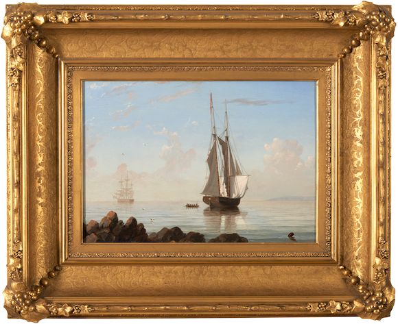 Bonhams Skinner : Fitz Henry Lane (American, 1804-1865) Sunrise at ...