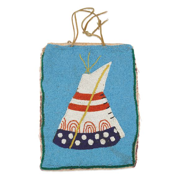 Bonhams : A Plateau pictorial beaded bag
