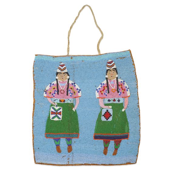 Bonhams : A Plateau pictorial beaded bag