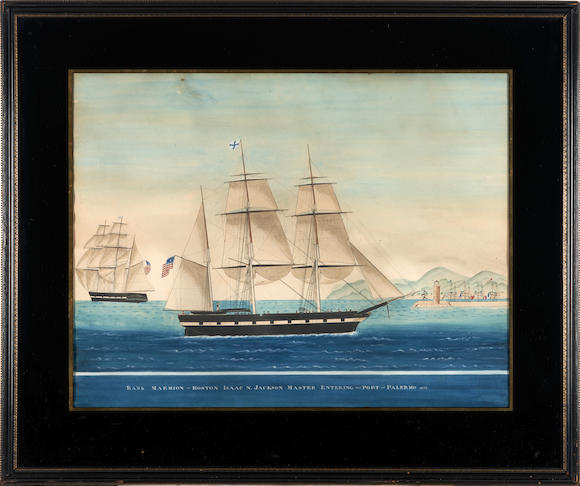 Bonhams Skinner Anglo American School 19th Century 1832 Bark