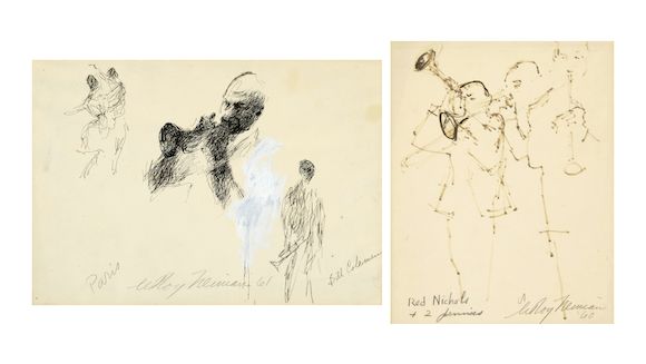 Bonhams : LeRoy Neiman (1921-2012) Bill Coleman and Red Nichols Plus ...
