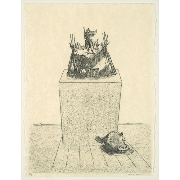 Bonhams : Max Ernst (1891-1976); Plate XX, from La ballade du soldat ...