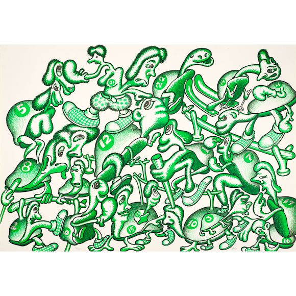 Bonhams : Peter Saul (born 1934); Untitled, from Olympic Centennial Suite;
