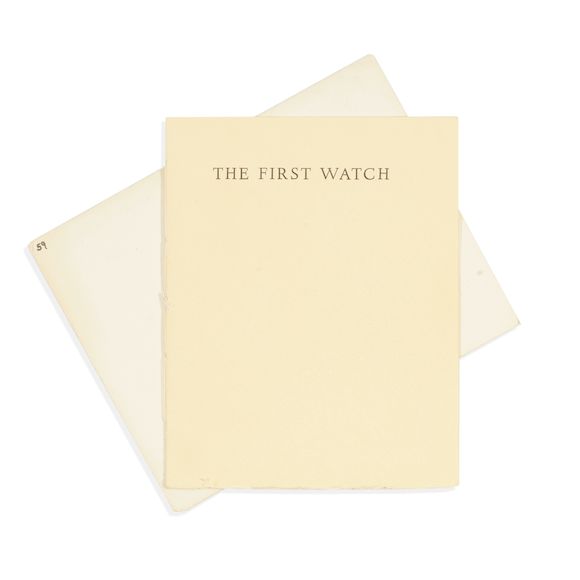 Bonhams : TWO COPIES OF THE FIRST WATCH. STEINBECK, JOHN. 1902-1968 ...