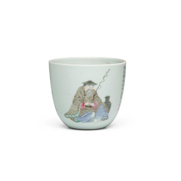 Bonhams : A FAMILLE-ROSE 'YAN GUANG' CUP Jiaqing seal mark and of the ...