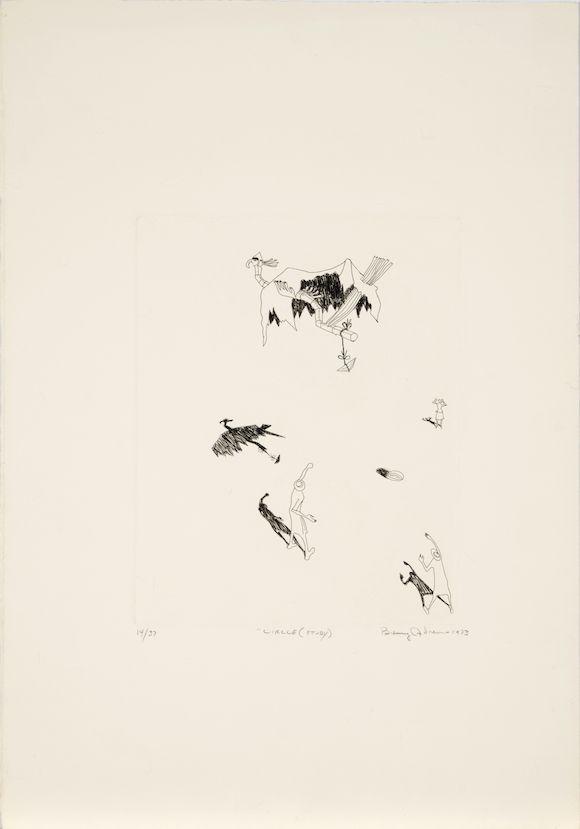 Bonhams Skinner : Benny Andrews (American, 1930-2006); Three Works from ...
