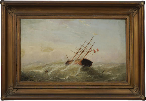 Bonhams Skinner Anglo American School 19th Century Ship At Sea