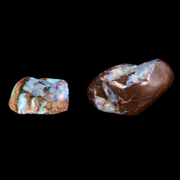 Bonhams : Two Boulder Opal Specimens