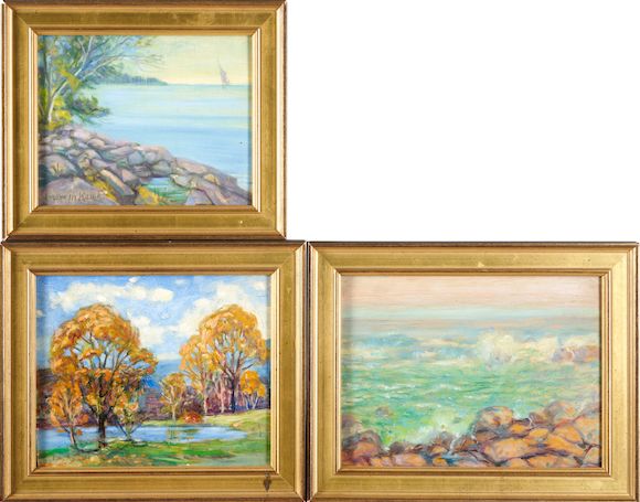 Bonhams Skinner : LOUISE MARY WAHL KAMP (1867-1959) THREE WORKS