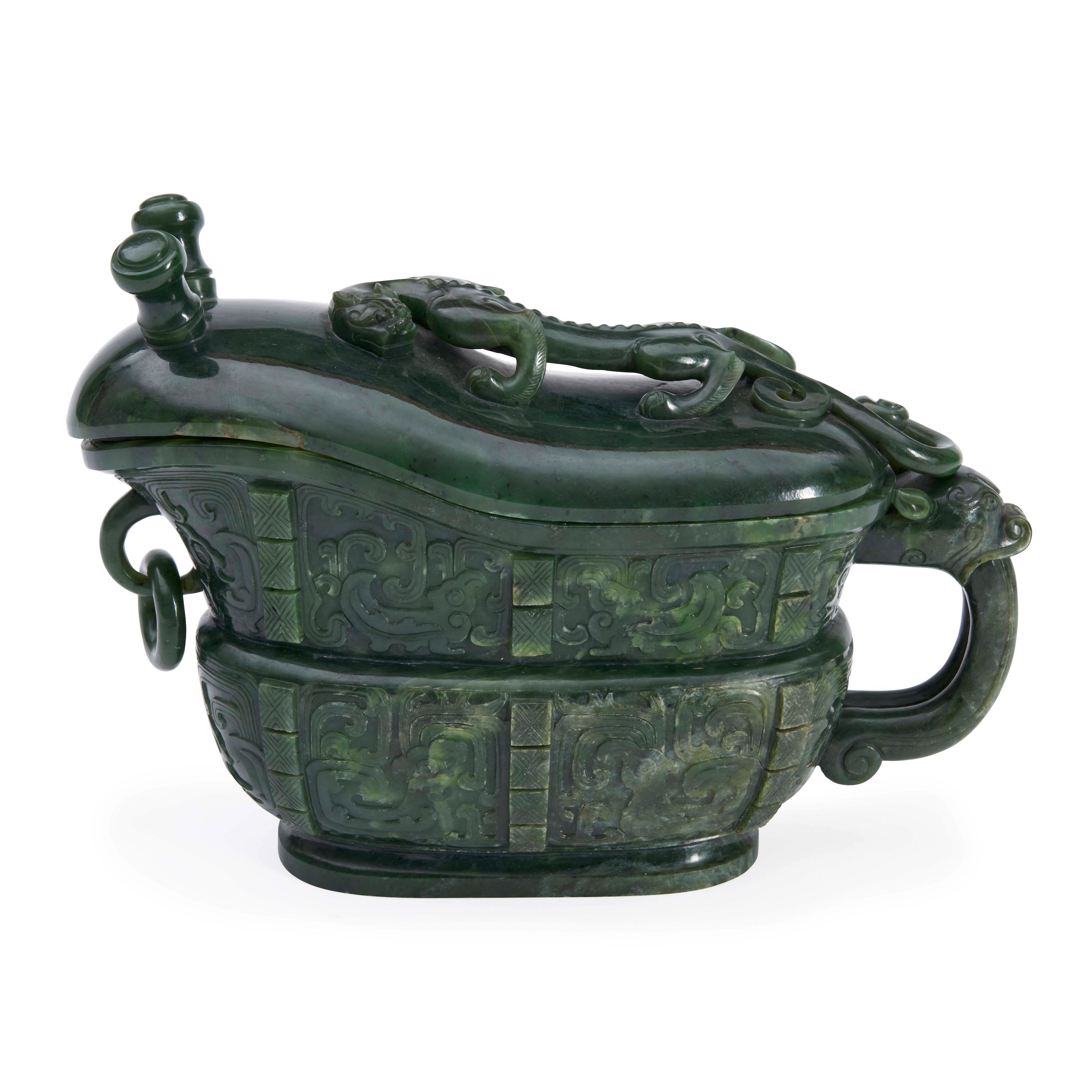 China, the zoomorphic-form vessel with a - auctions & price archive