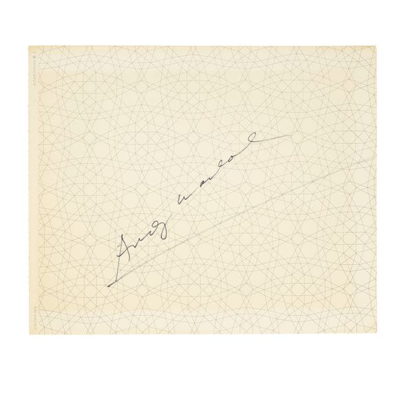 Bonhams : WARHOL, ANDY. 1928-1987. Signature on paper (Andy Warhol), on ...