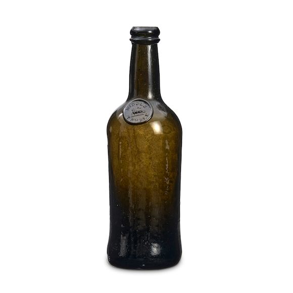Bonhams Skinner : A Sealed Half Size 'Cylinder' Crested Wine Bottle ...