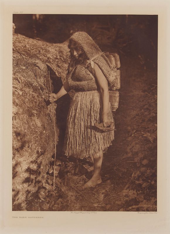 Bonhams : Edward S. Curtis (1868-1952); The Bark Gatherer;
