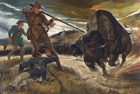 Bonhams : Kenneth Riley (1919-2015) There was a Man: To Daniel Boone A ...