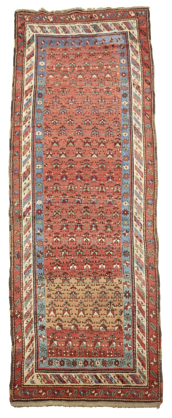 Bonhams Skinner : Shahsavan Rug Caucasus 3 ft. 6 in. x 11 ft.