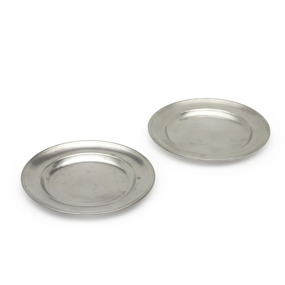 Bonhams Skinner : Two Small Pewter Plates, Philadelphia, Pennsylvania ...