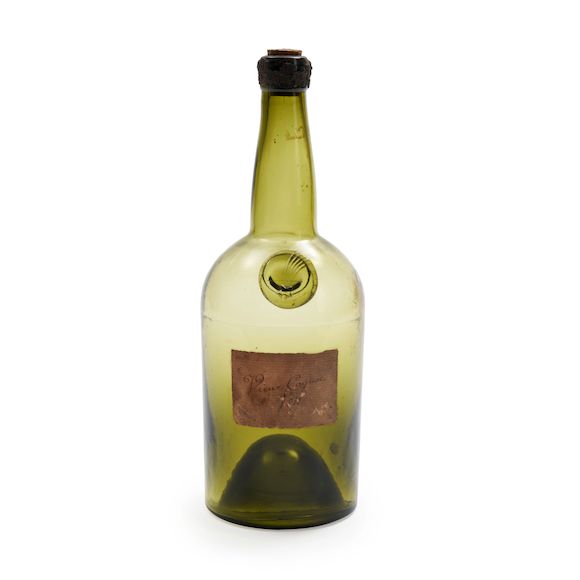 Bonhams Skinner : A Sealed Magnum 'Cylinder' Wine Bottle, circa 1835-45,