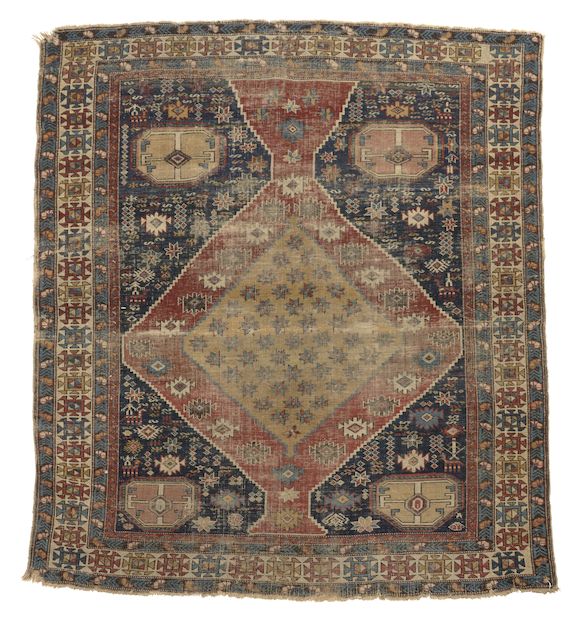 Bonhams Skinner : Shirvan Rug Caucasus 4 ft. x 4 ft. 9 in.