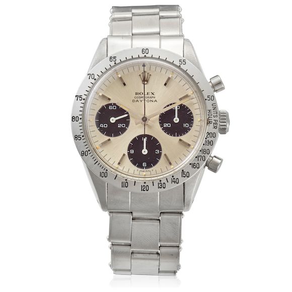 Bonhams : ROLEX. A STAINLESS STEEL MANUAL WIND CHRONOGRAPH BRACELET ...
